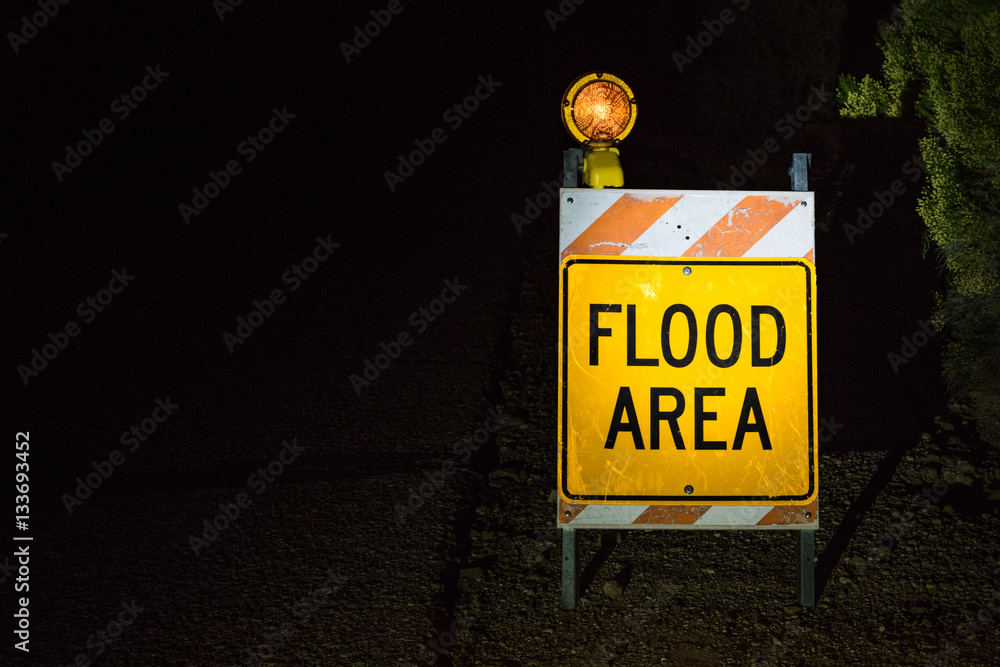 Flood Area Sign