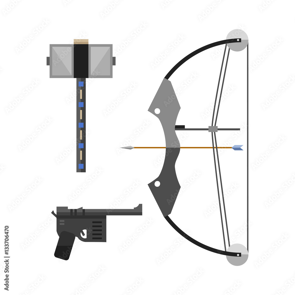 Crossbow arbalest vector illustration Stock Vector | Adobe Stock