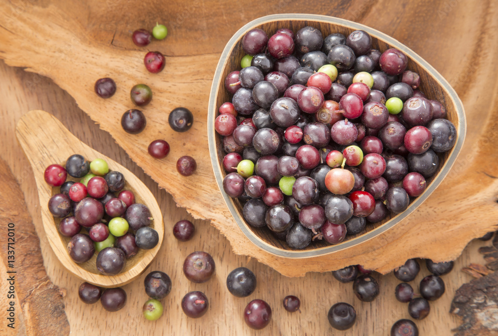 Agráz tropical fruit (Vaccinium meridionale) foto de Stock | Adobe Stock