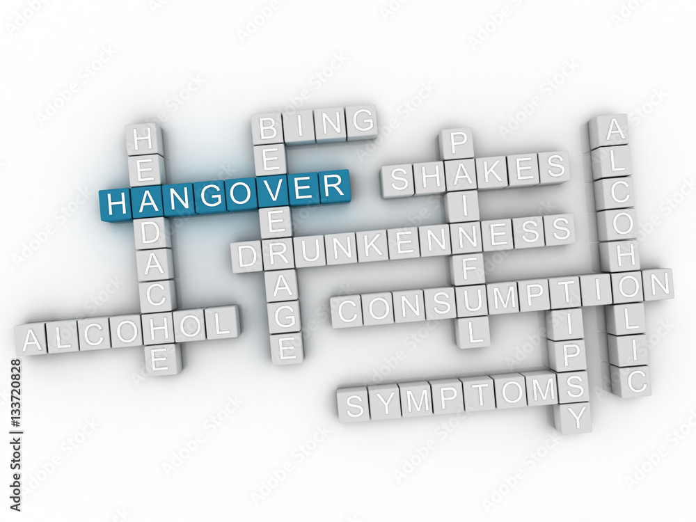 3d Hangover word cloud concept Stock Illustration | Adobe Stock