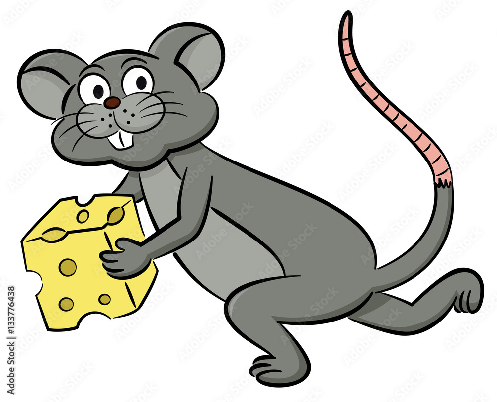 Cartoon Mouse Running