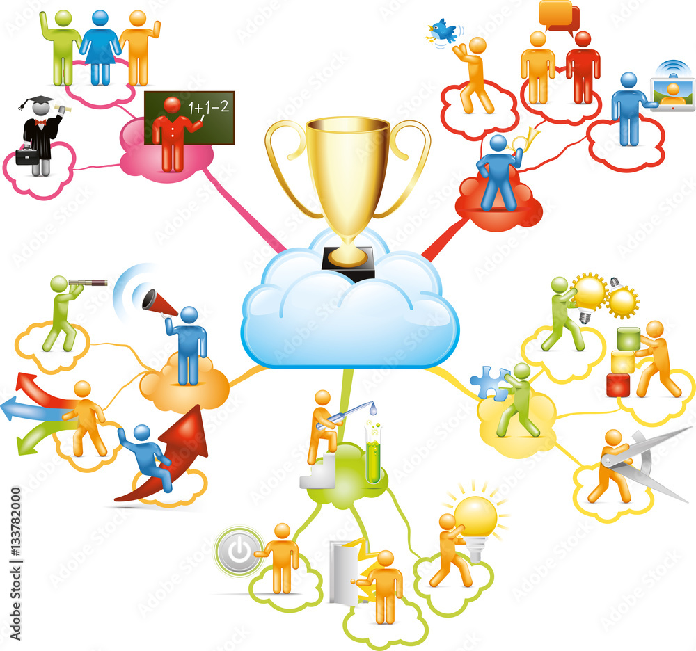 Business Achievement Award Diagram Stock Vector | Adobe Stock