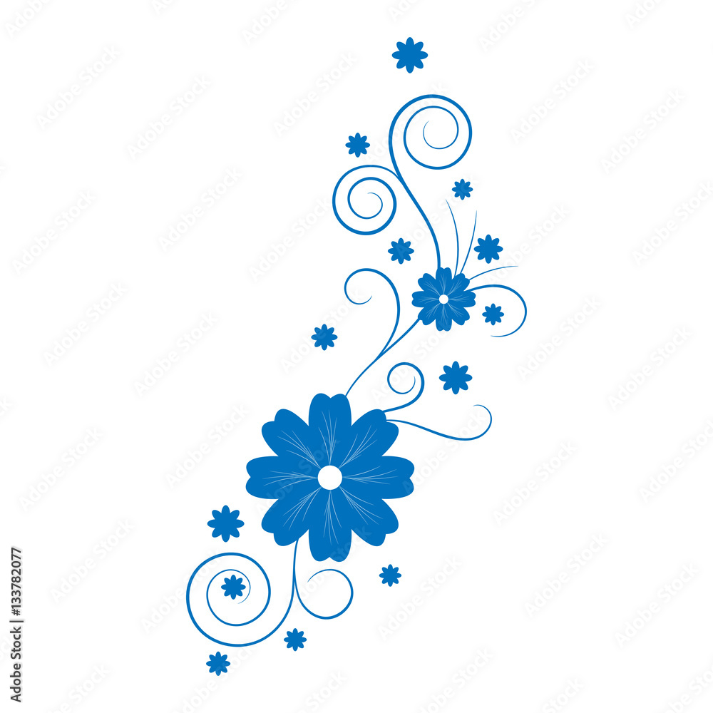 Flower Swirl Vector