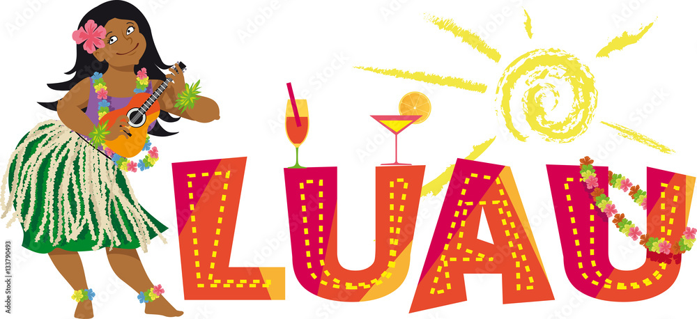 Luau Party Clip Art