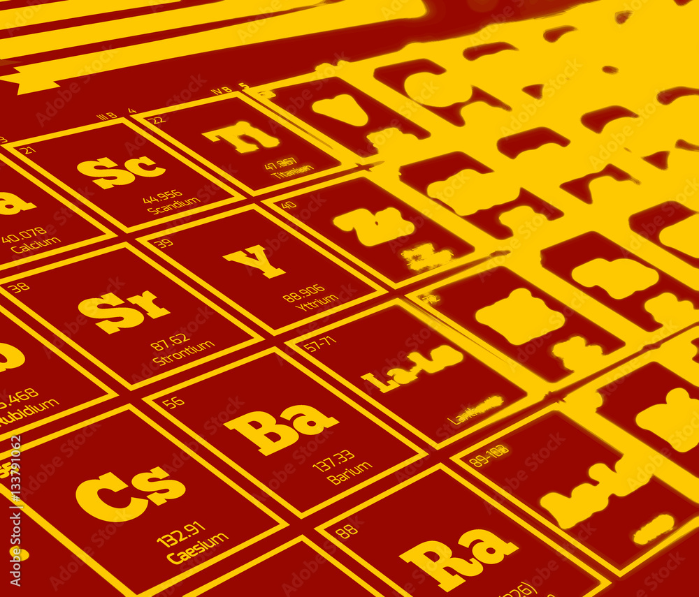 Periodic table of elements Stock Photo | Adobe Stock