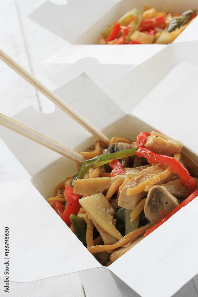 traditional chinese takeaway Stock Photo | Adobe Stock