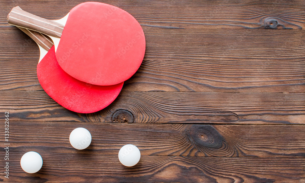 Ping pong racket Stock Photo | Adobe Stock