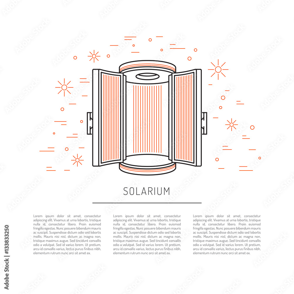 Solarium device used in tanning studios and beauty salons for ...