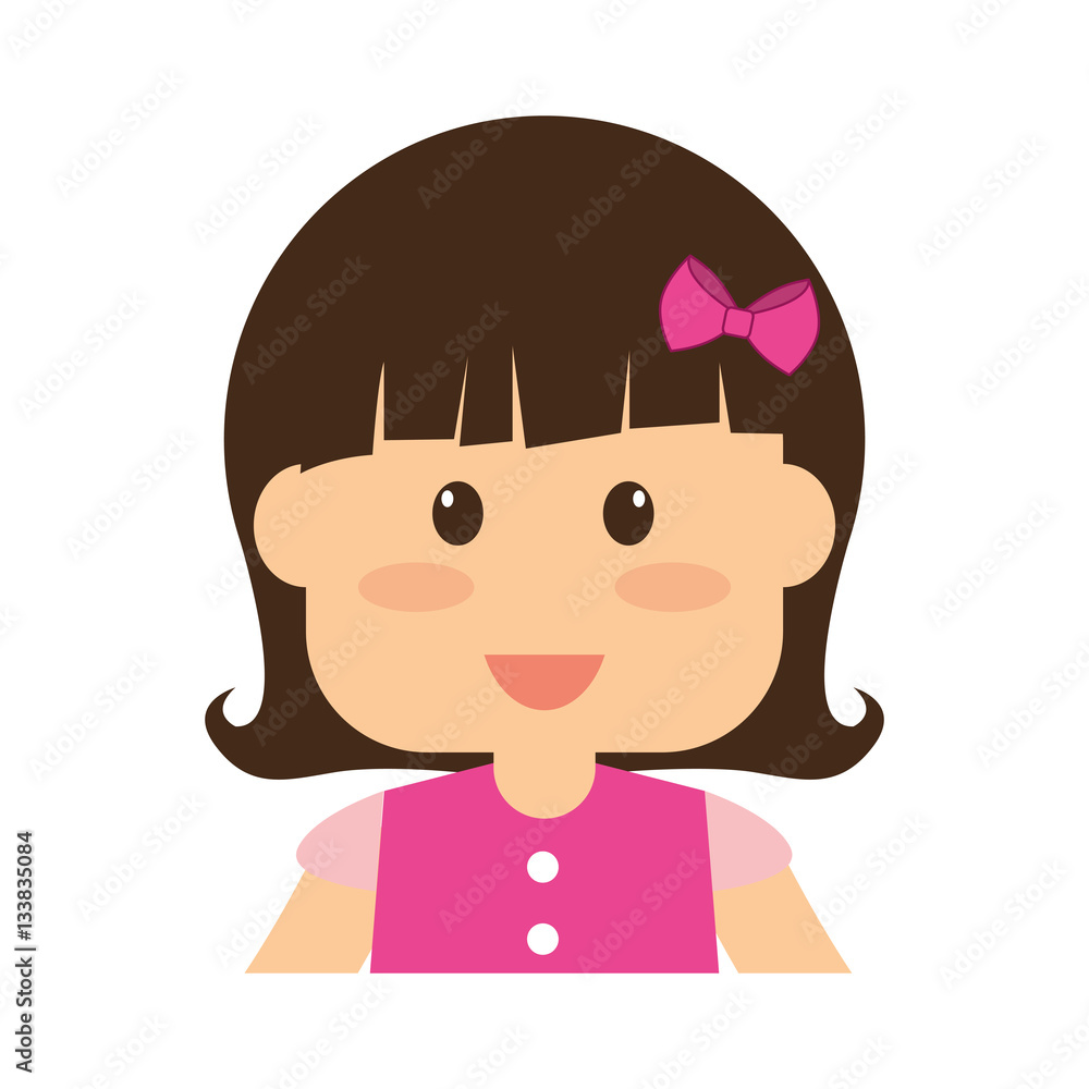 girl child icon image vector illustration design Stock-Vektorgrafik ...