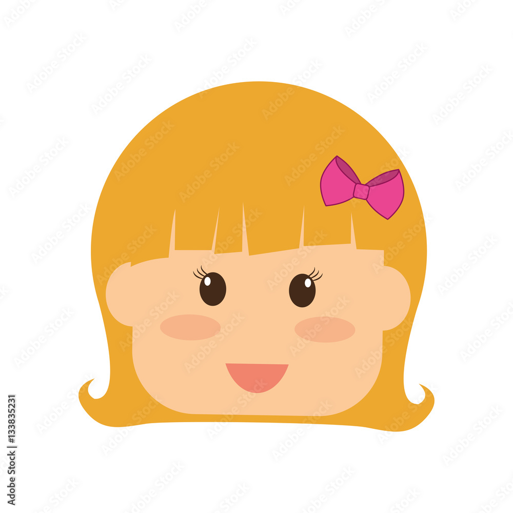 girl child icon image vector illustration design Stock-Vektorgrafik ...