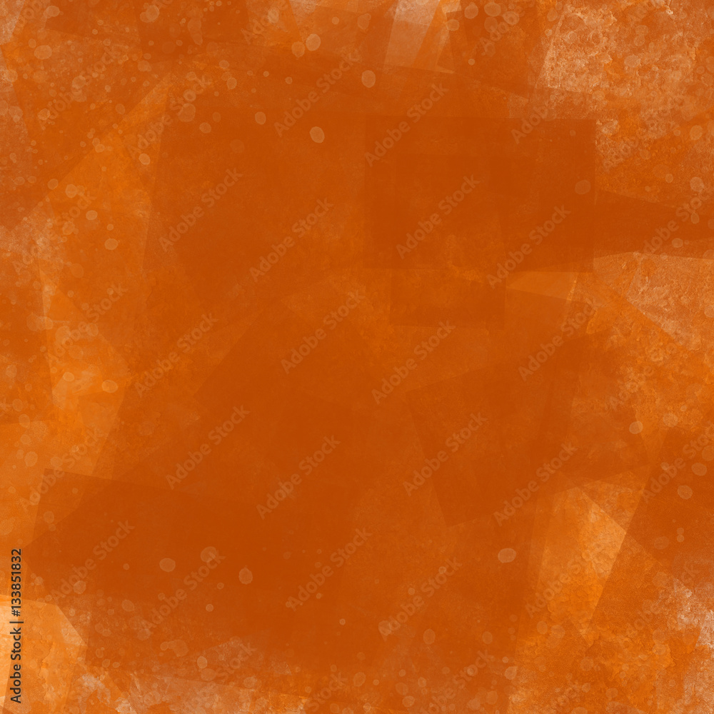 Orange Red Illustrated Abstract Background. Image includes paint spots ...