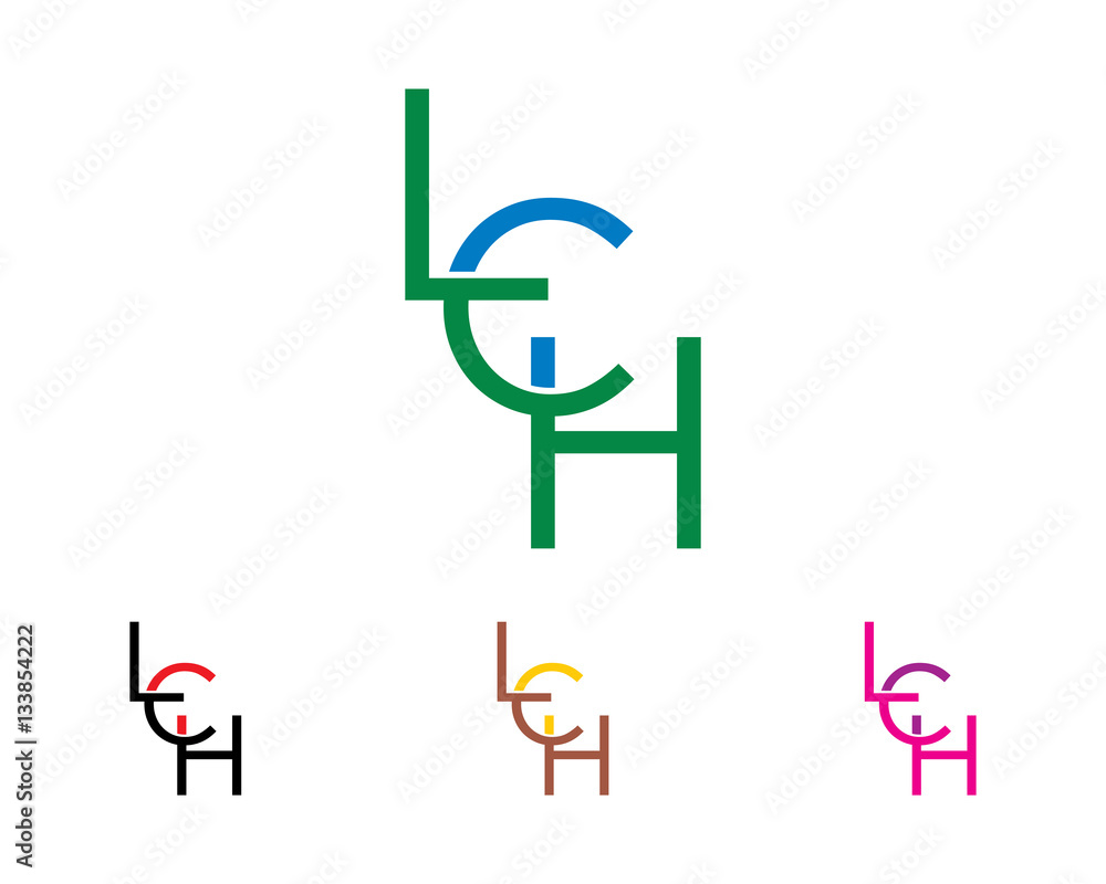 LCH Letter Logo Stock Vector | Adobe Stock