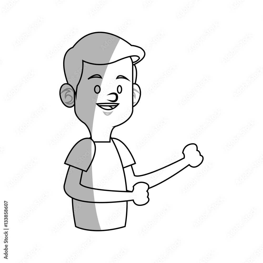 boy cartoon icon over white background. vector illustratin Stock Vector ...