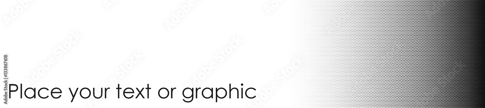 Simple white web header banner with black dots halftone effect on right ...