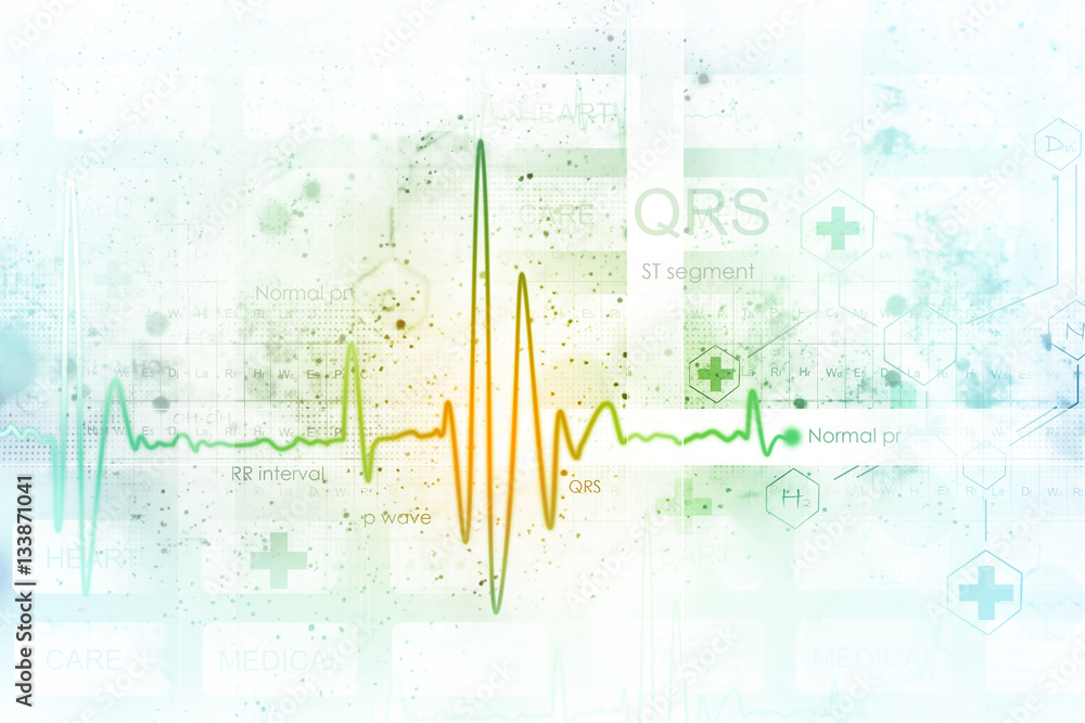 ECG background Stock Illustration | Adobe Stock