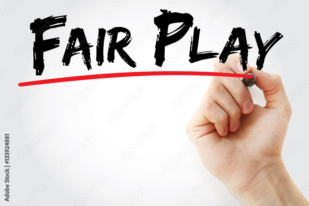 Hand writing Fair play with marker, concept background Stock Photo ...