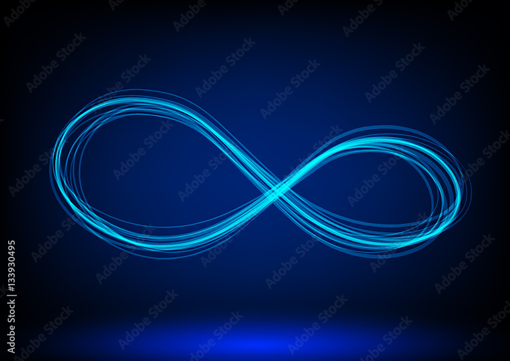 line infinity symbol. Vector illustration. Stock Vector | Adobe Stock