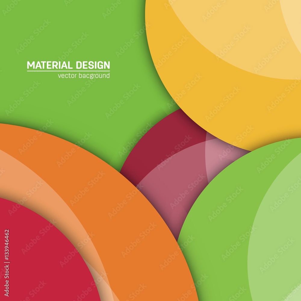 Vector material design background. Abstract creative concept layout ...
