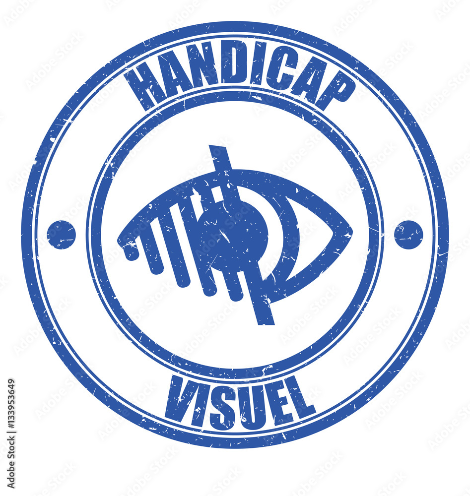 Logo handicap visuel. Stock Vector | Adobe Stock