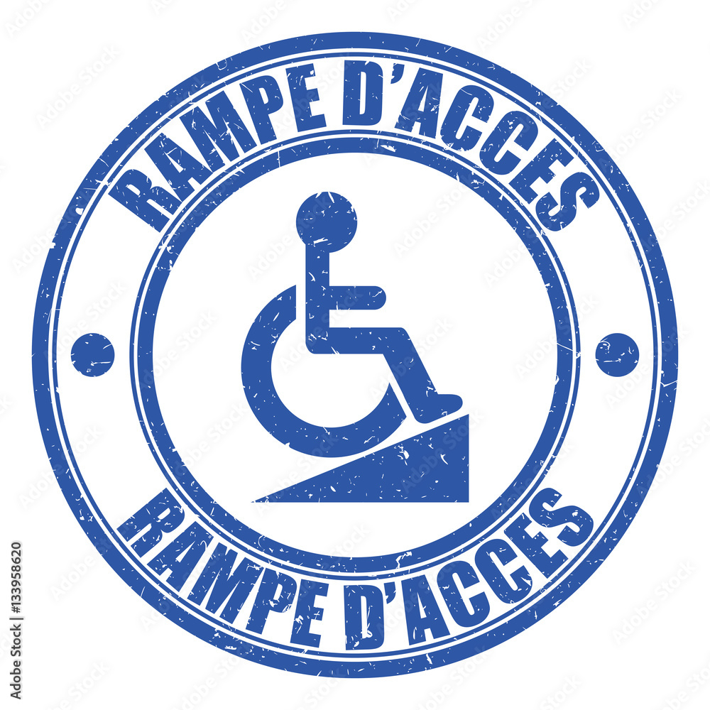 Logo rampe d'accès. Stock Vector | Adobe Stock