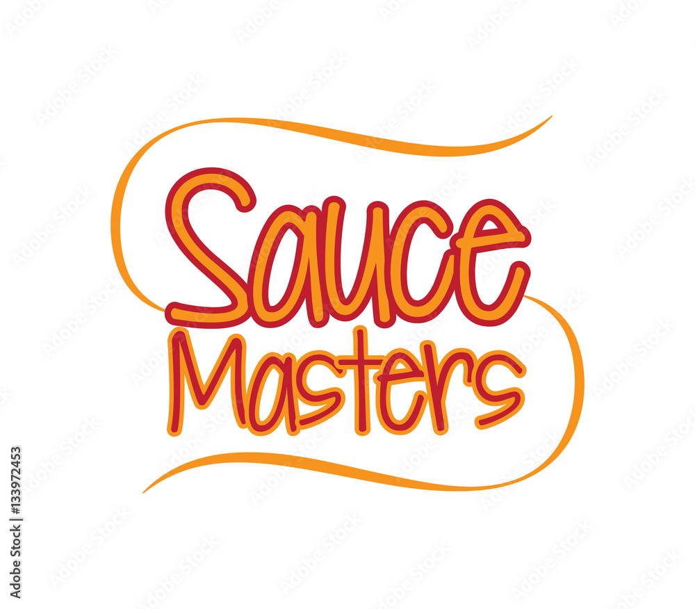 Sauce Master Logo Design Stock Vector | Adobe Stock