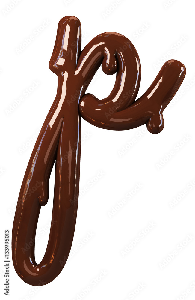 Delicious Leaky Cursive Alphabet Isolated on white Background ...