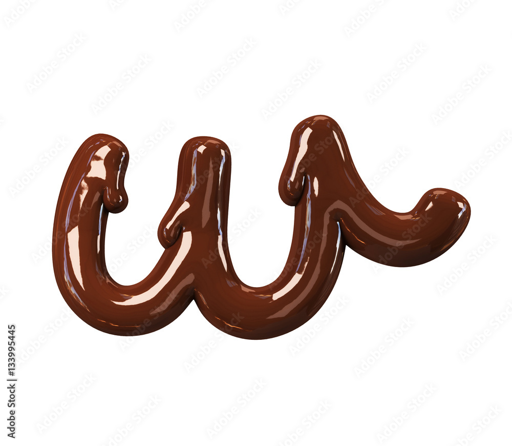 Delicious Leaky Cursive Alphabet Isolated on white Background ...