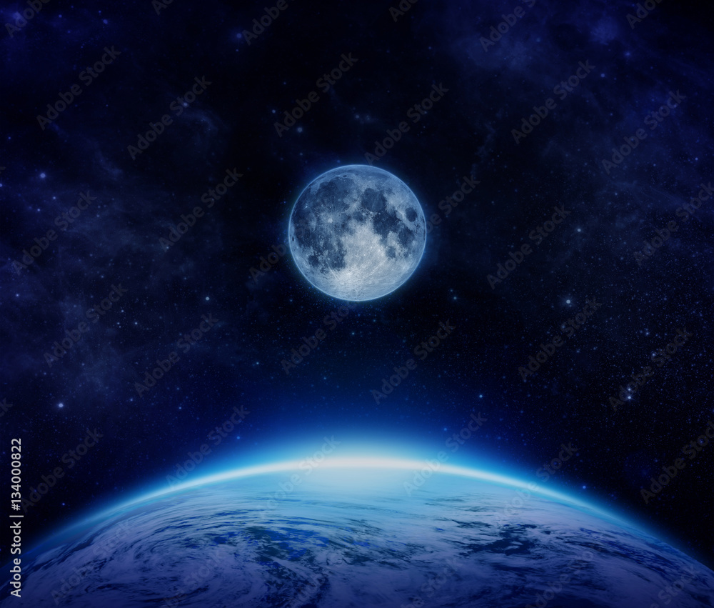 Earth Moon And Stars