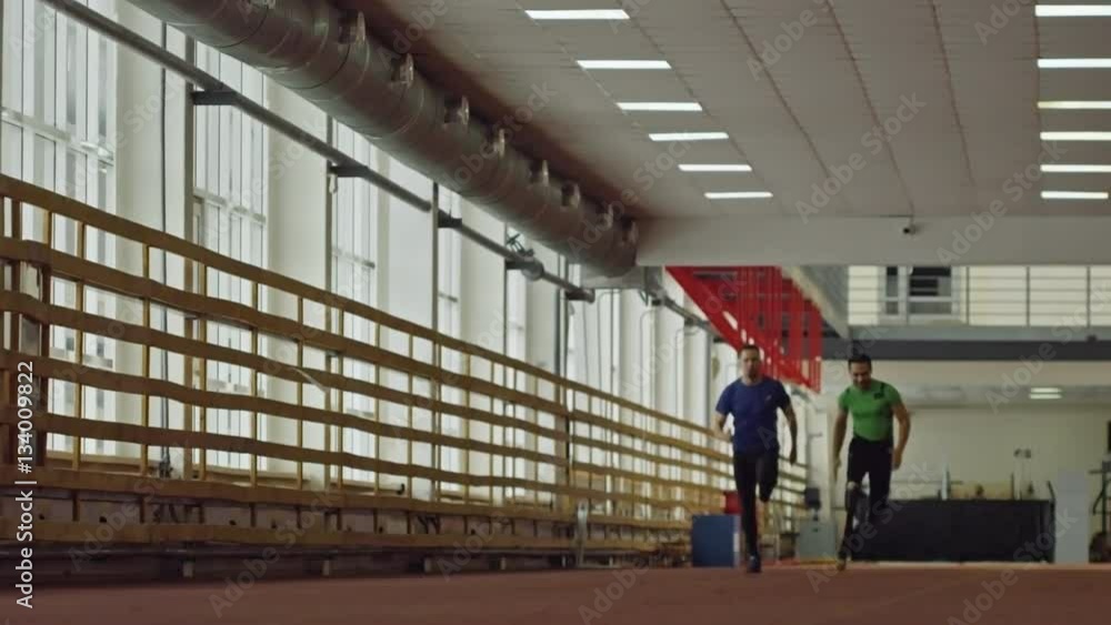 Professional athlete with two whole legs competing with handicapped ...