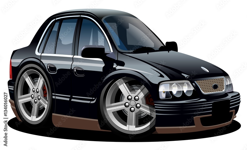 Vector cartoon car. Available EPS-10 separated by groups and layers ...