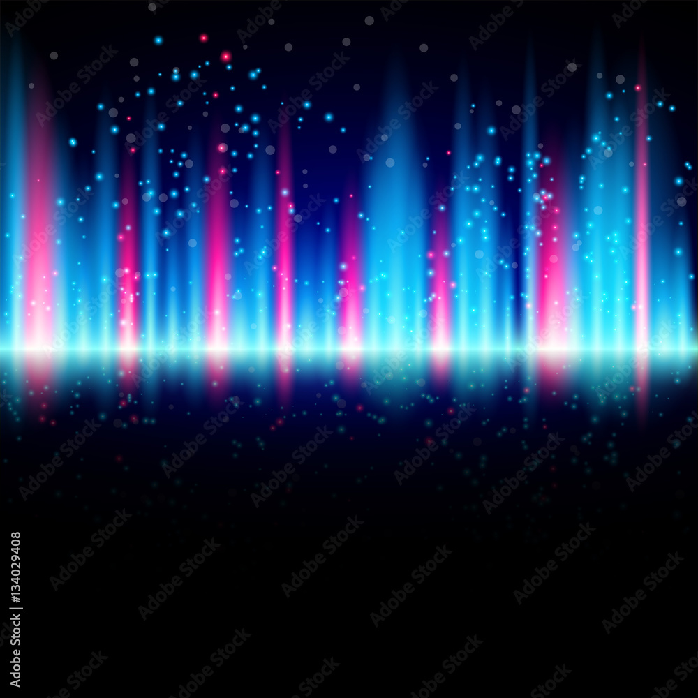 Abstract shiny blue and red background with particles Stock Vector ...