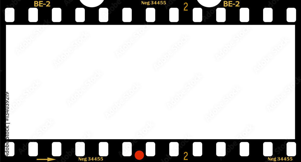 panorama frame of film, photo frame, free space for your pix Stock ...