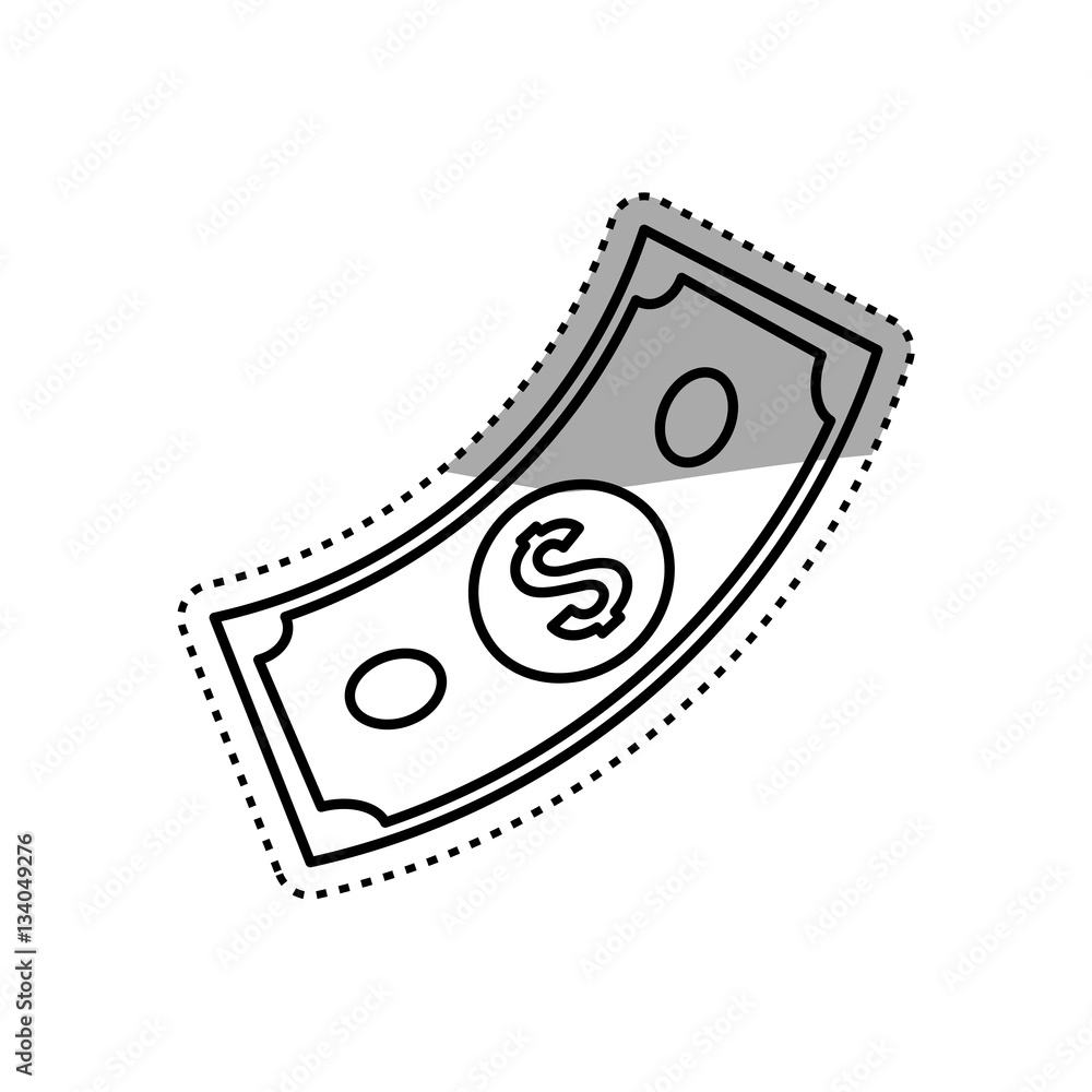 Money cash billet icon vector illustration graphic design Stock Vector ...