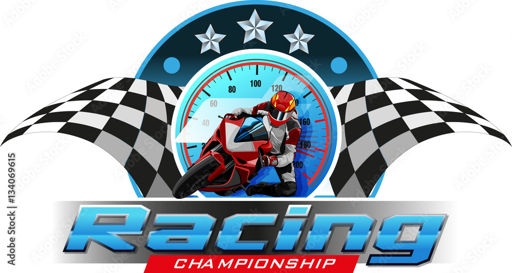 Logos or symbols motor racing championship events. Stock Vector | Adobe ...
