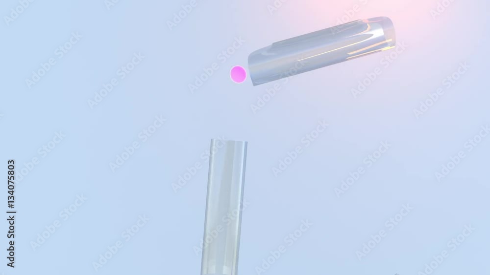 3d cartoon science experiment: gravity and falling objects. Colorful ...