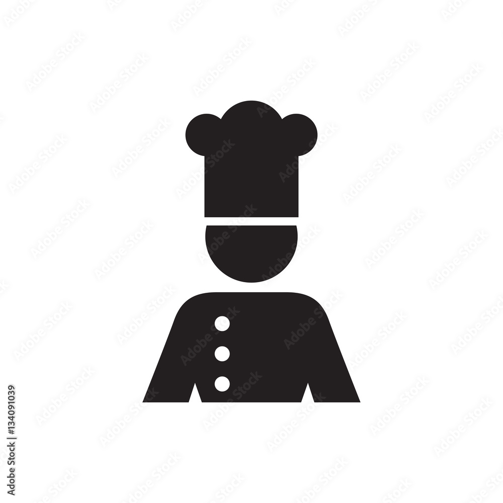 chef icon illustration Stock Vector | Adobe Stock