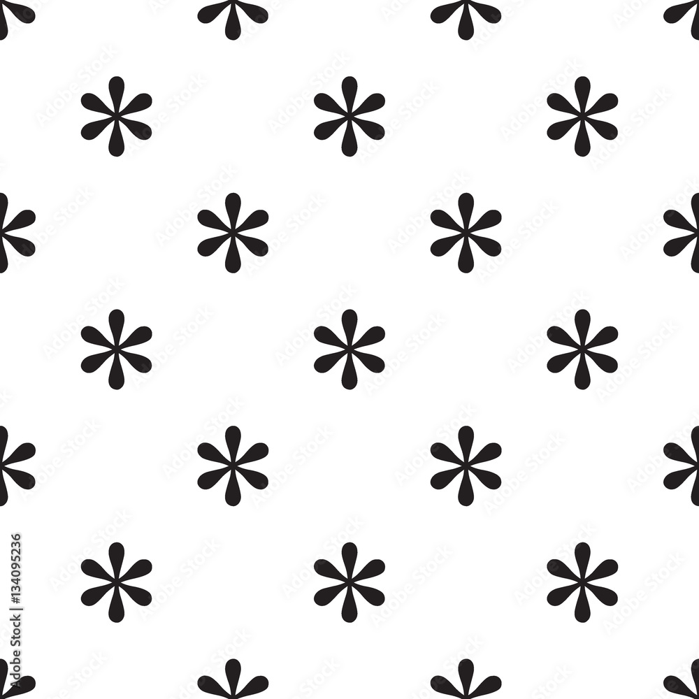 Seamless asterisk sign pattern on white Stock Vector | Adobe Stock