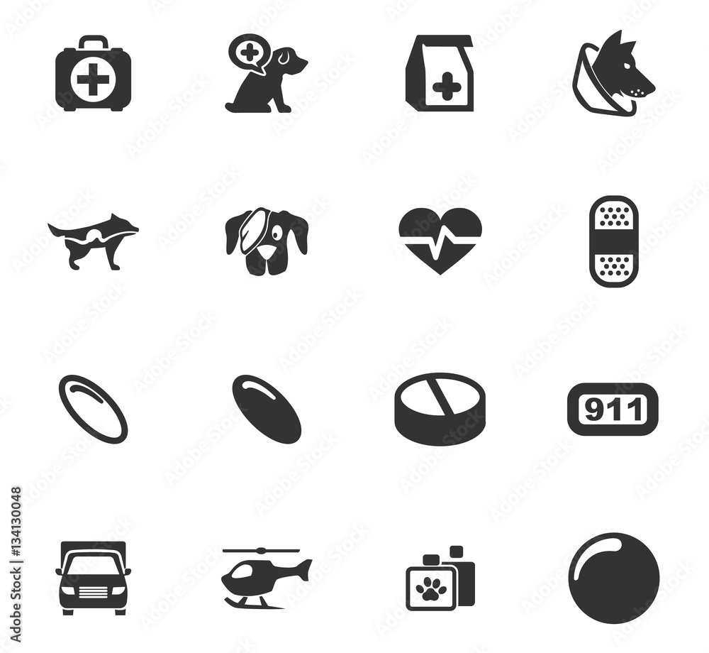 veterinary clinic icon set Stock Vector | Adobe Stock