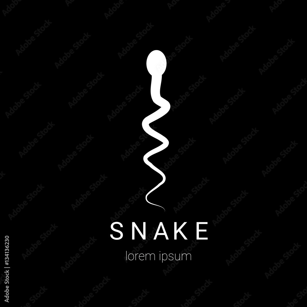 vector snake simple logo design element. Stock Vector | Adobe Stock