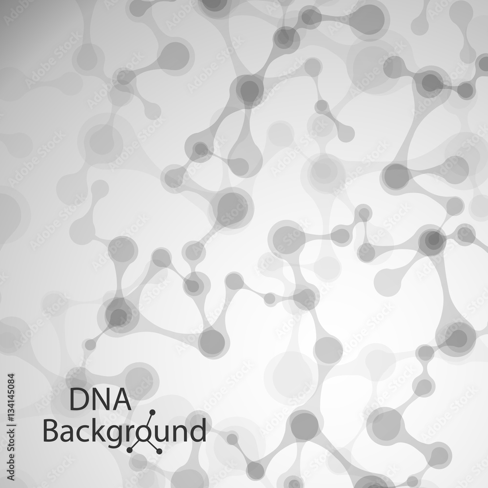 Abstract DNA background. Vector illustration. Beautiful structure of ...