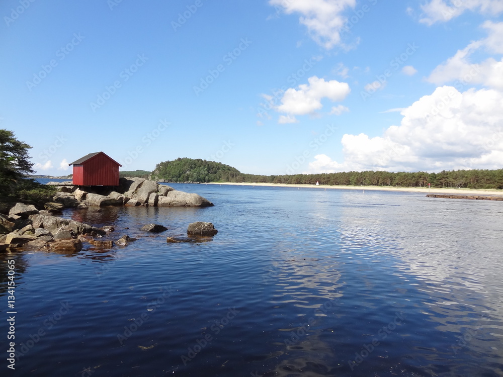 Sjosanden Strand bei Mandal in Norwegen Stock Photo | Adobe Stock
