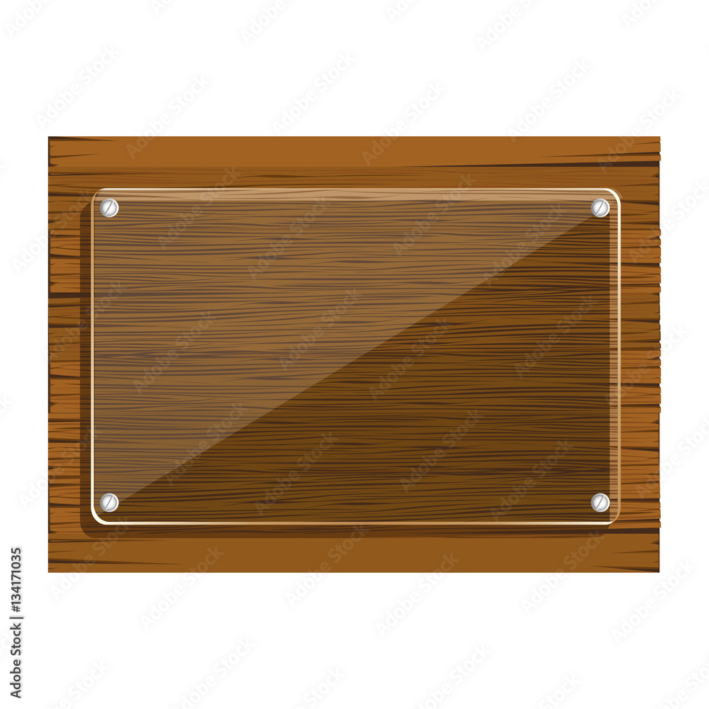 Wooden panel concept icon vector illustration graphic design Stock ...