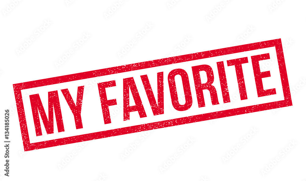 Vettoriale Stock My Favorite rubber stamp | Adobe Stock