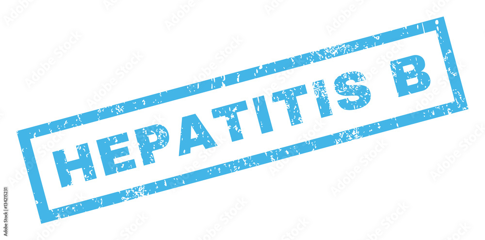 Hepatitis B text rubber seal stamp watermark. Caption inside ...
