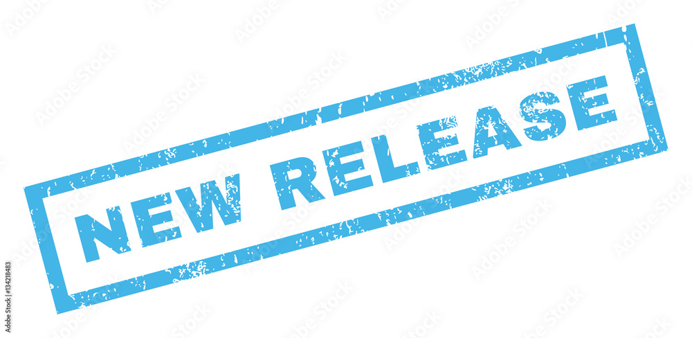 New Release text rubber seal stamp watermark. Caption inside ...