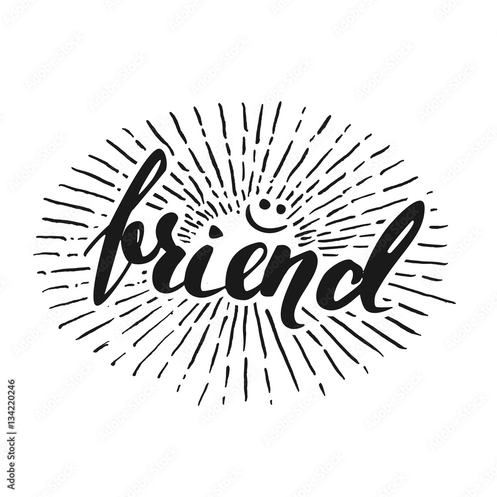 Vector handwritten brush script. Black letters isolated on white ...