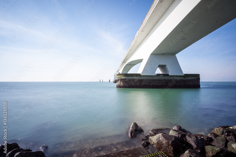 bridge over the sea foto de Stock | Adobe Stock
