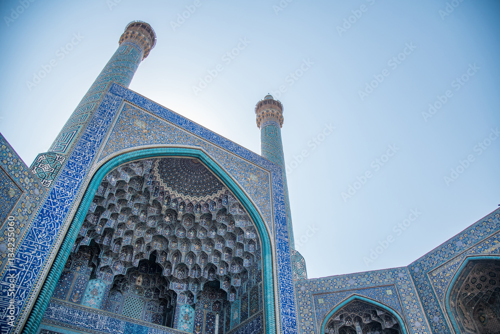 Entrance gate of Shah Mosque in Isfahan, Iran Stock Photo | Adobe Stock