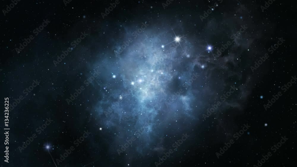 Loopable journey through the nebula Stock Video | Adobe Stock