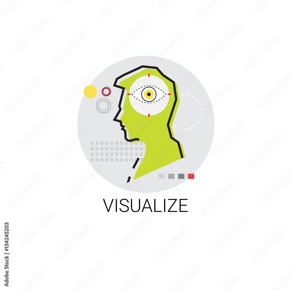 Visualize Technology Digital Visualization Icon Vector Illustration ...